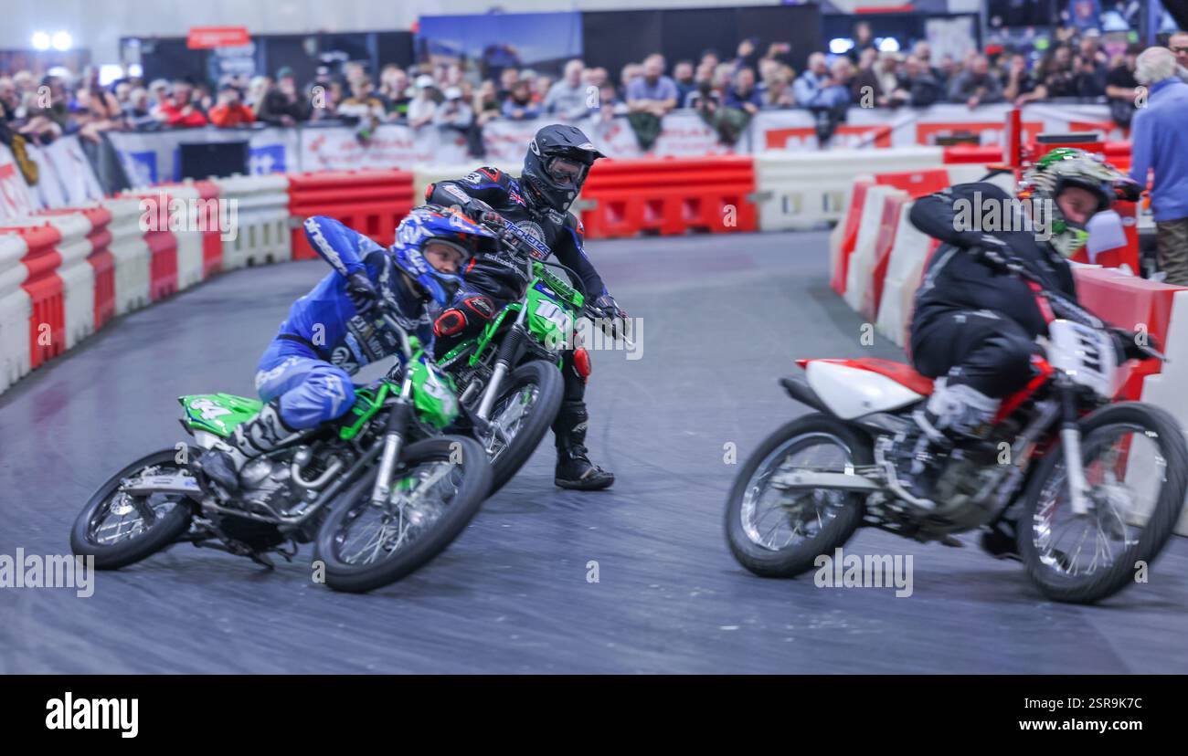 Excel center, London 15 February 2025. The live racing stage at the ...