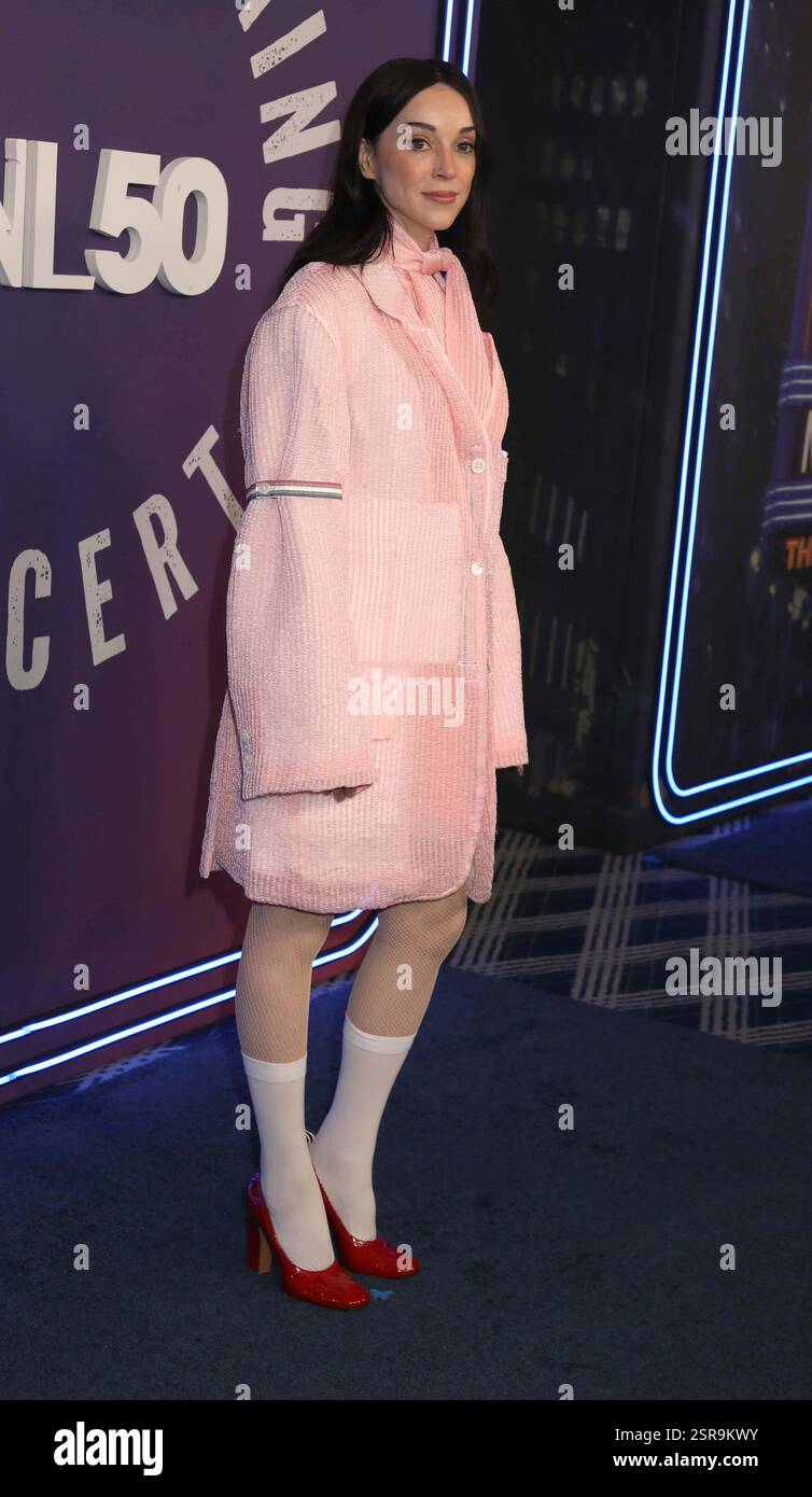 February 15, 2025, New York, New York, USA: Musician/singer ST VINCENT ...