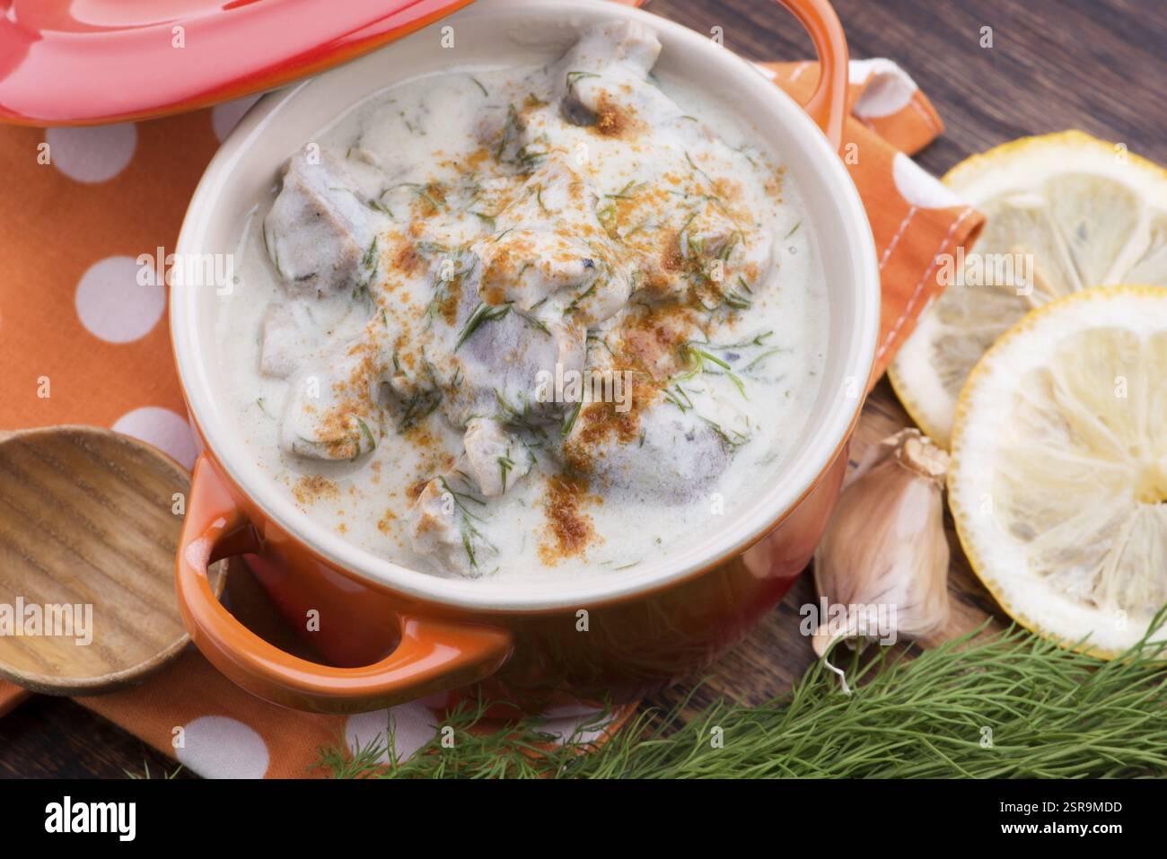 Turkish traditional tripe soup, iskembe corbasi and offal soup Stock ...