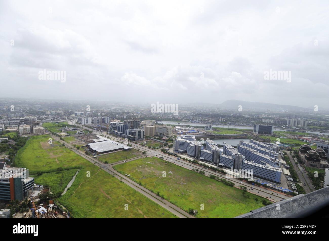 Aerial view of bandra kurla complex, Bombay Mumbai, Maharashtra, India ...