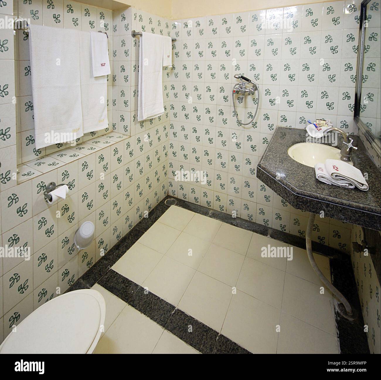 Bathroom in hotel chandrawati palace, Abu road, Rajasthan, India PR ...