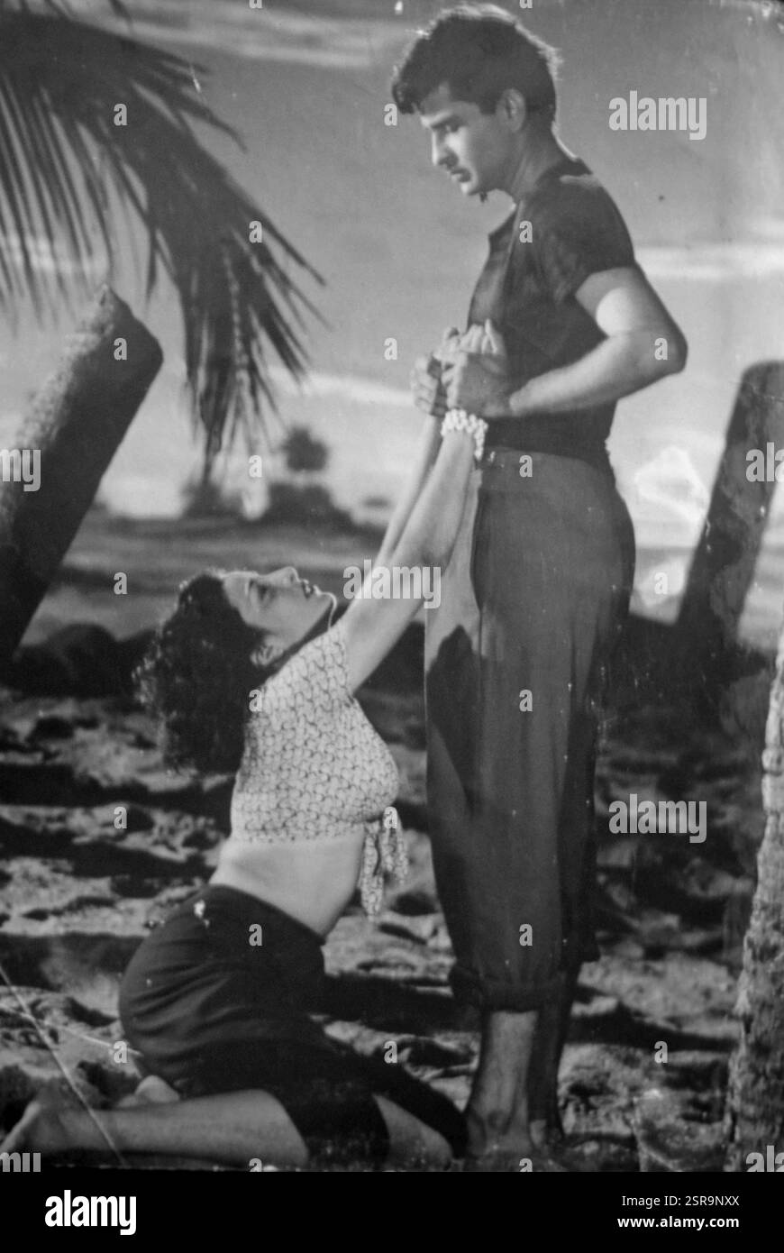 South Asian Indian bollywood actor director raj kapoor and actress ...