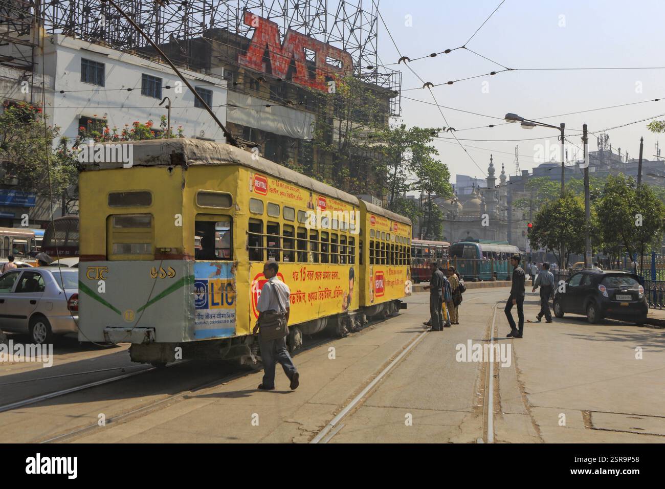 Trams, kolkata, west bengal, india, asia Stock Photo - Alamy