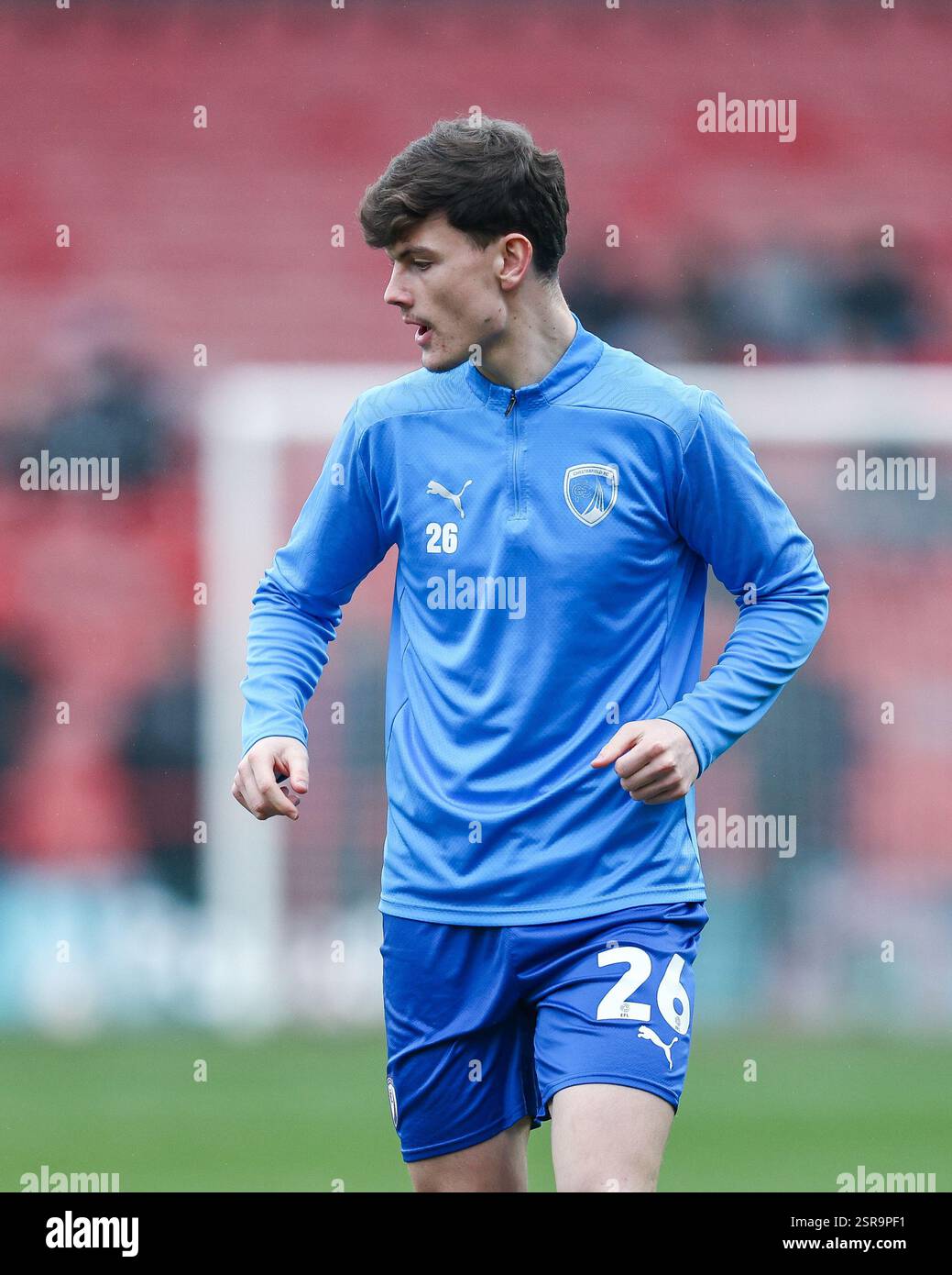 #26, Jenson Metcalfe of Chesterfield at warm up during the Sky Bet ...