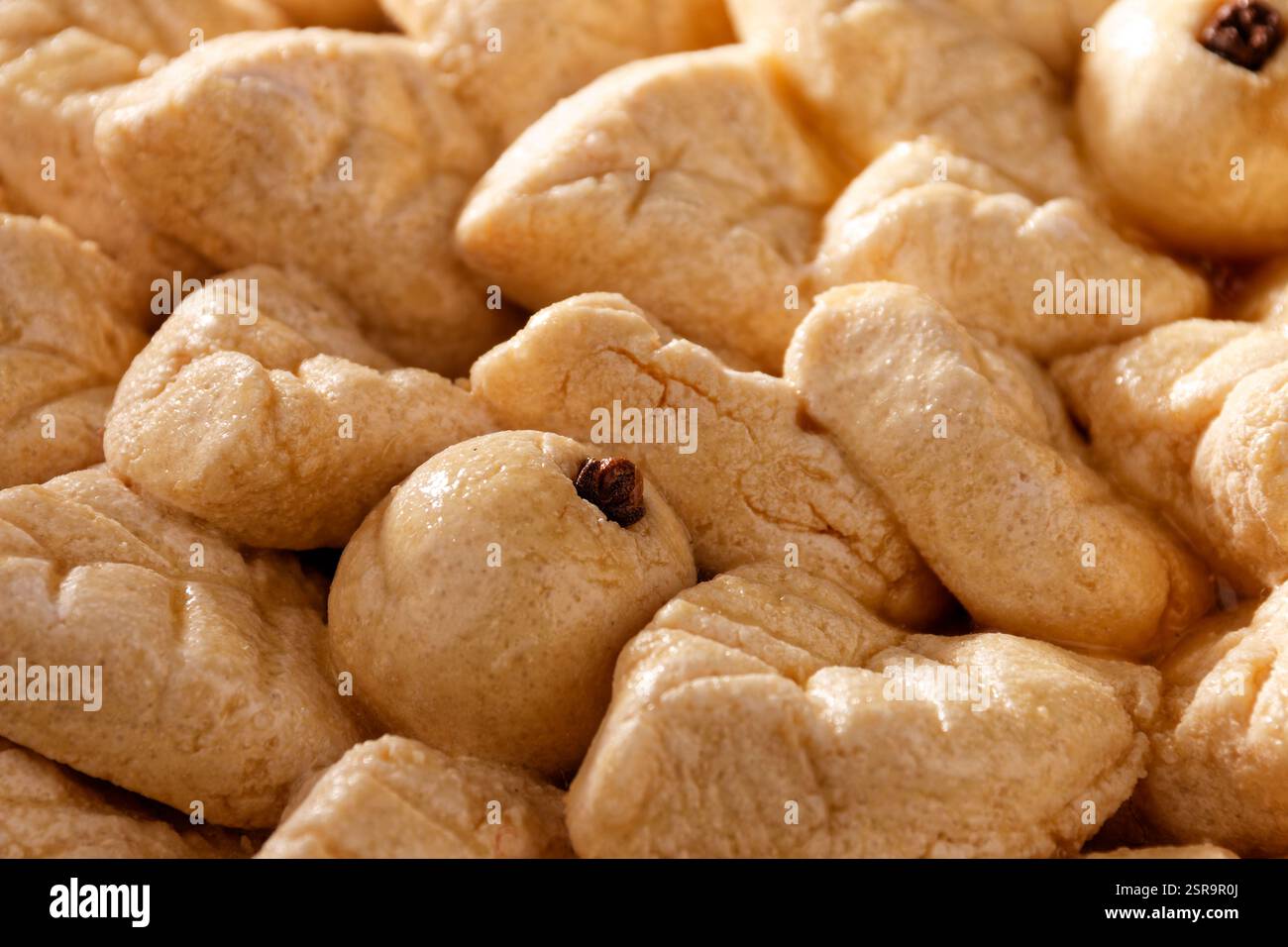 Close-up of a tree modeled from salt dough, with real shadows Stock ...