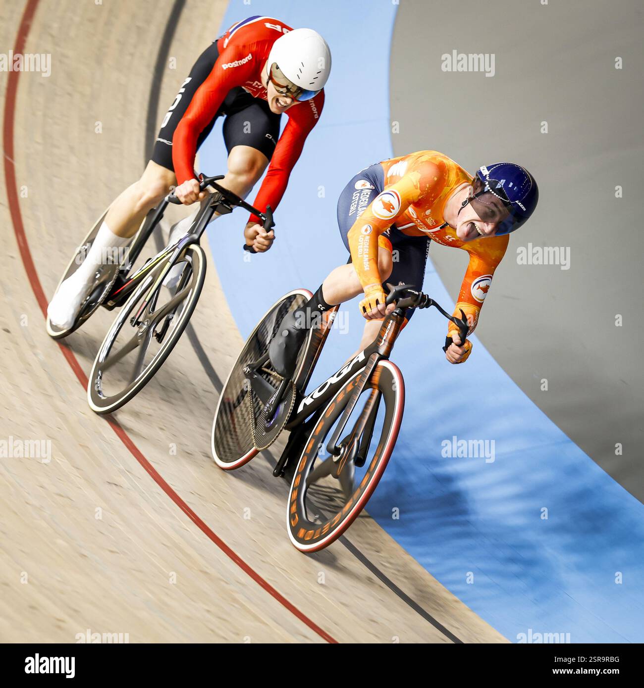 HEUSDEN-ZOLDER - Track cyclist Philip Heijnen in action on the omnium ...