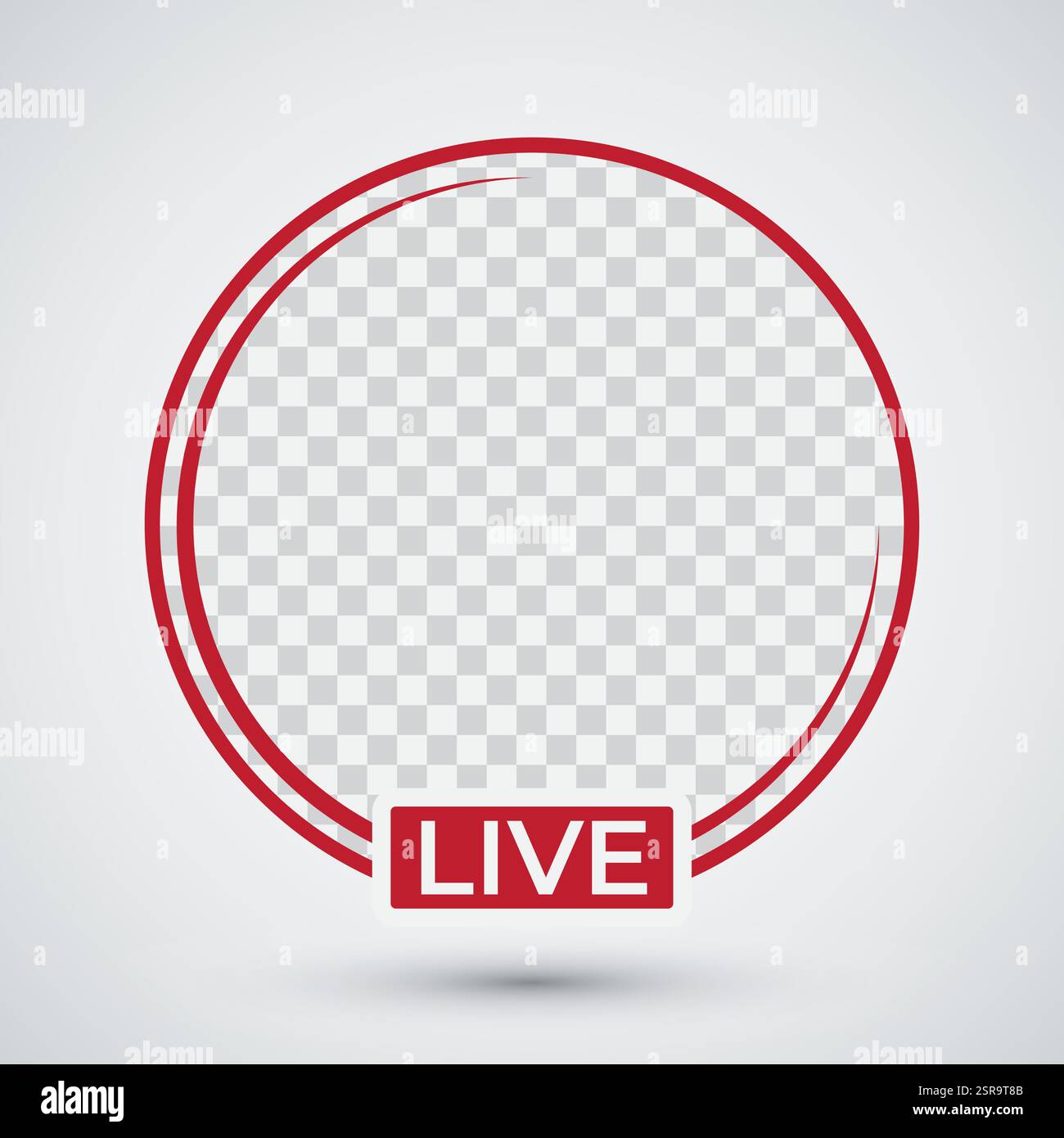 Social media frame icon avatar best for Live video streaming template ...