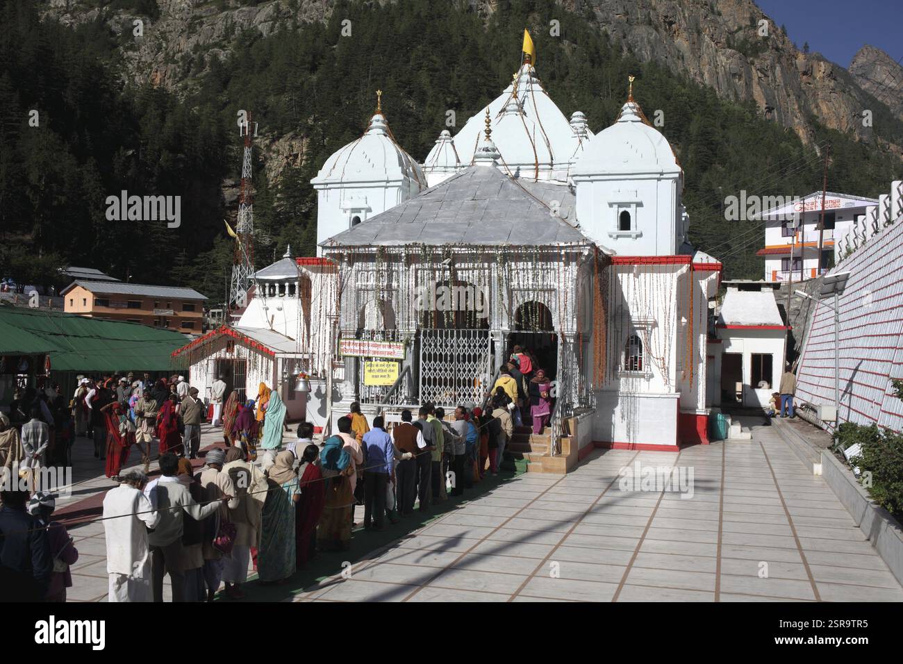 Worshipper Ganga temple Gangotri Uttarakhand India Stock Photo - Alamy