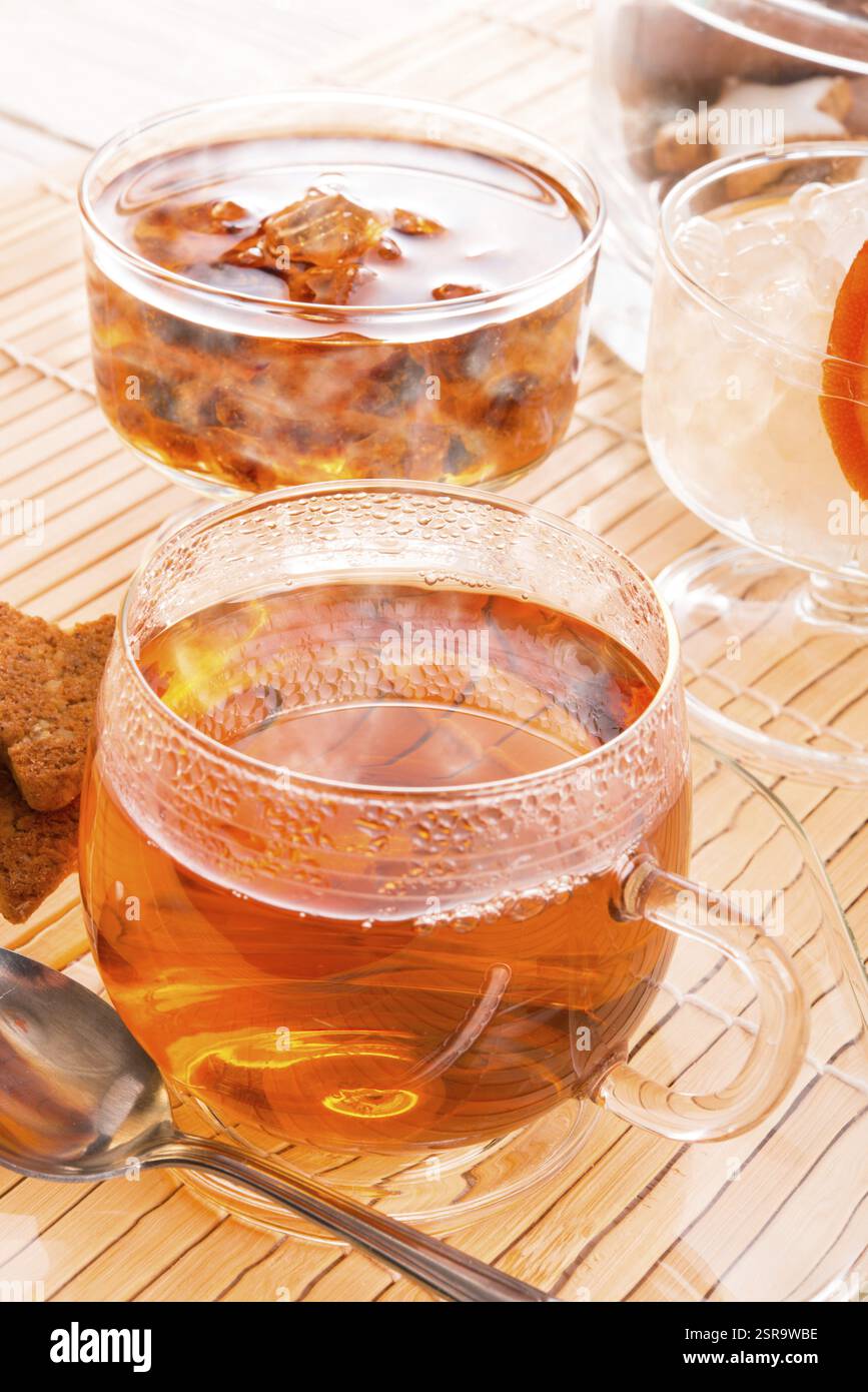 Tea with rock candy Stock Photo - Alamy