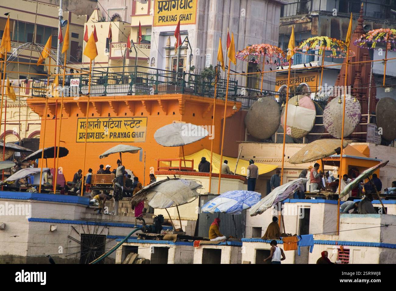 Kashi dasaswamedh prayag ghat, Benares Varanasi, Uttar Pradesh, India ...