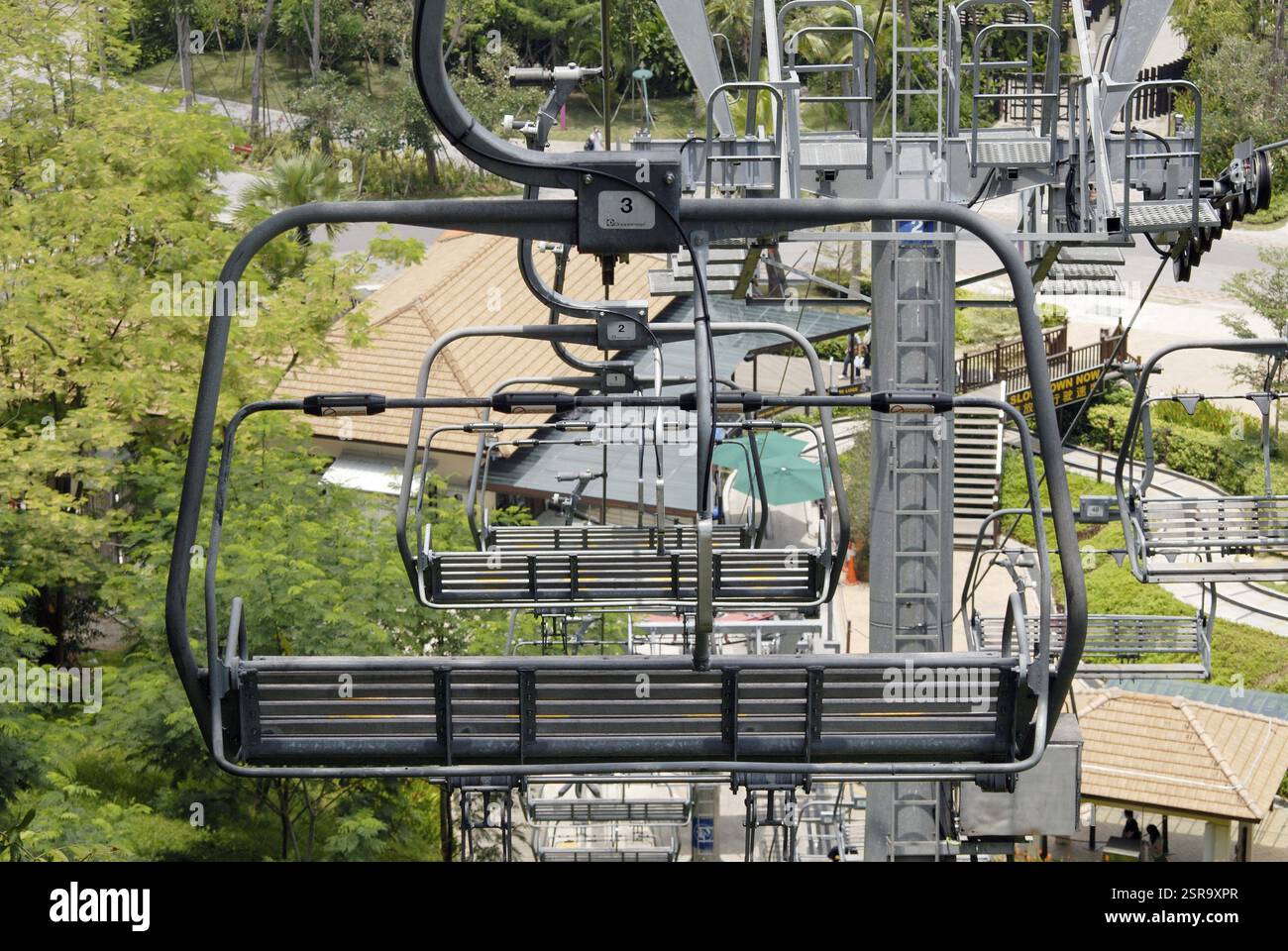 Cable chair at Sentosa, Singapore, Asia Stock Photo - Alamy