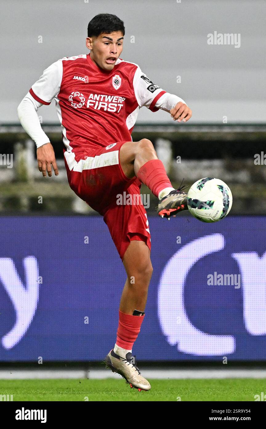 Antwerpen, Belgium. 06th Feb, 2025. Mauricio Benitez (16) of Antwerp pictured during the Croky ...