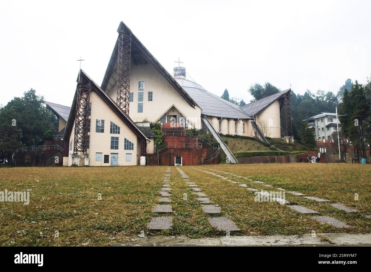 Catholic church on aradhurah hill at kohima, Nagaland, North East ...