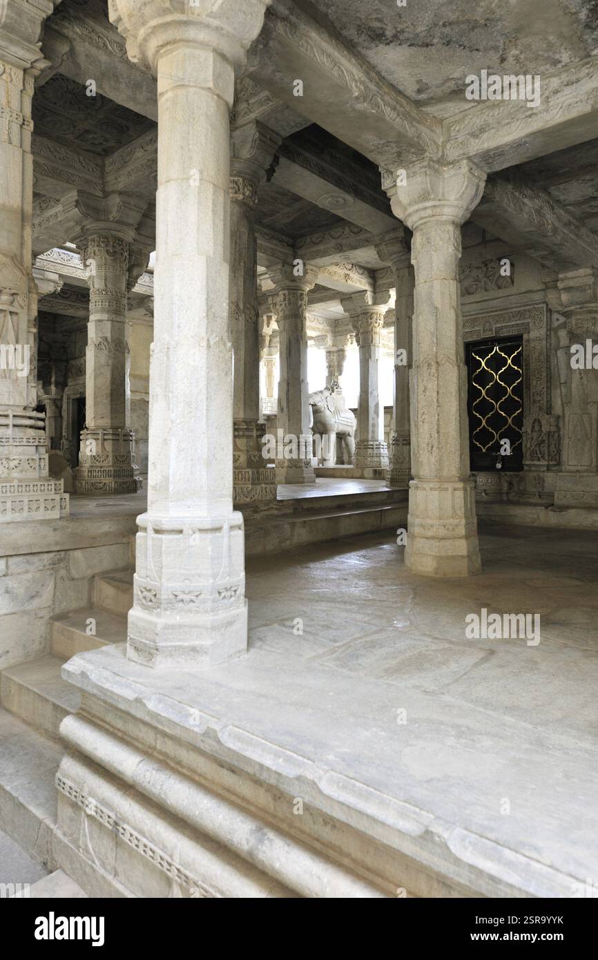 Adinath Jain Temple Ranakpur Rajasthan India Asia June 2010 Stock Photo ...