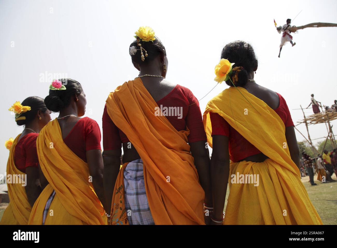 People performing tribal dance, birbhum, west bengal, india, asia Stock ...