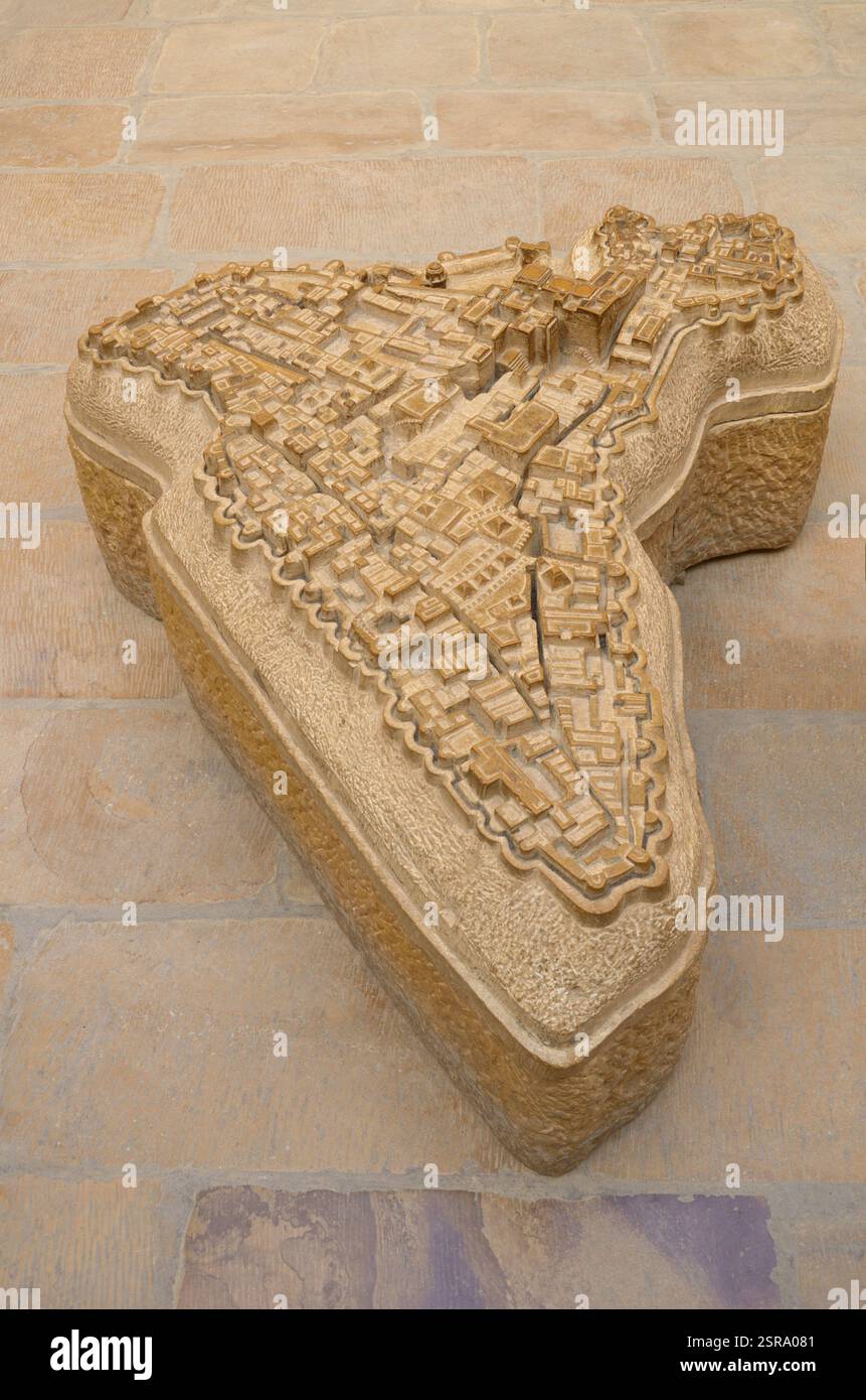 Jaisalmer fort map carved in sand stone, Jaisalmer, Rajasthan, India ...
