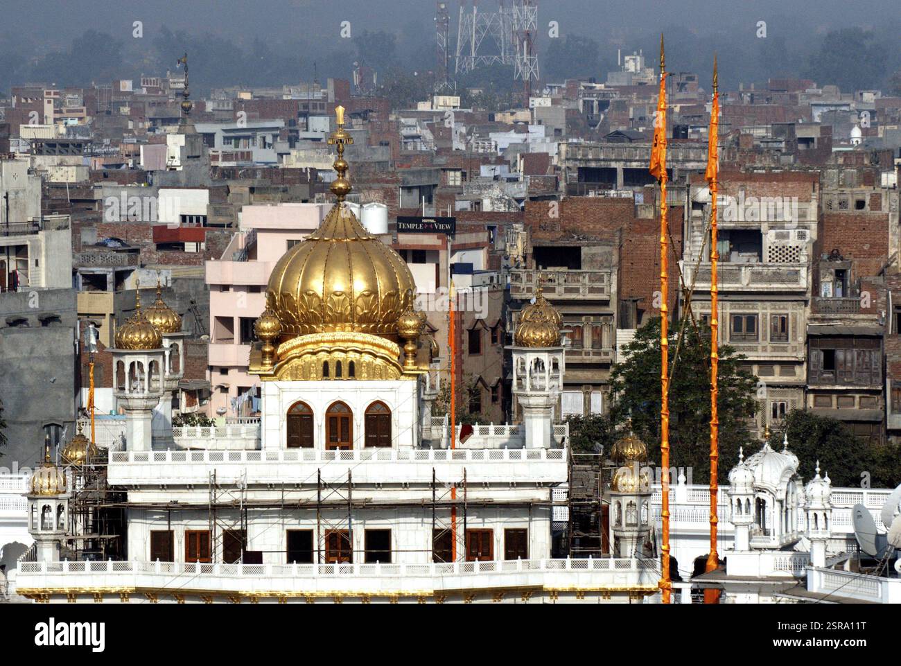 View of Akal Takth Sahib and Amritsar city, Punjab, India, Asia Stock ...