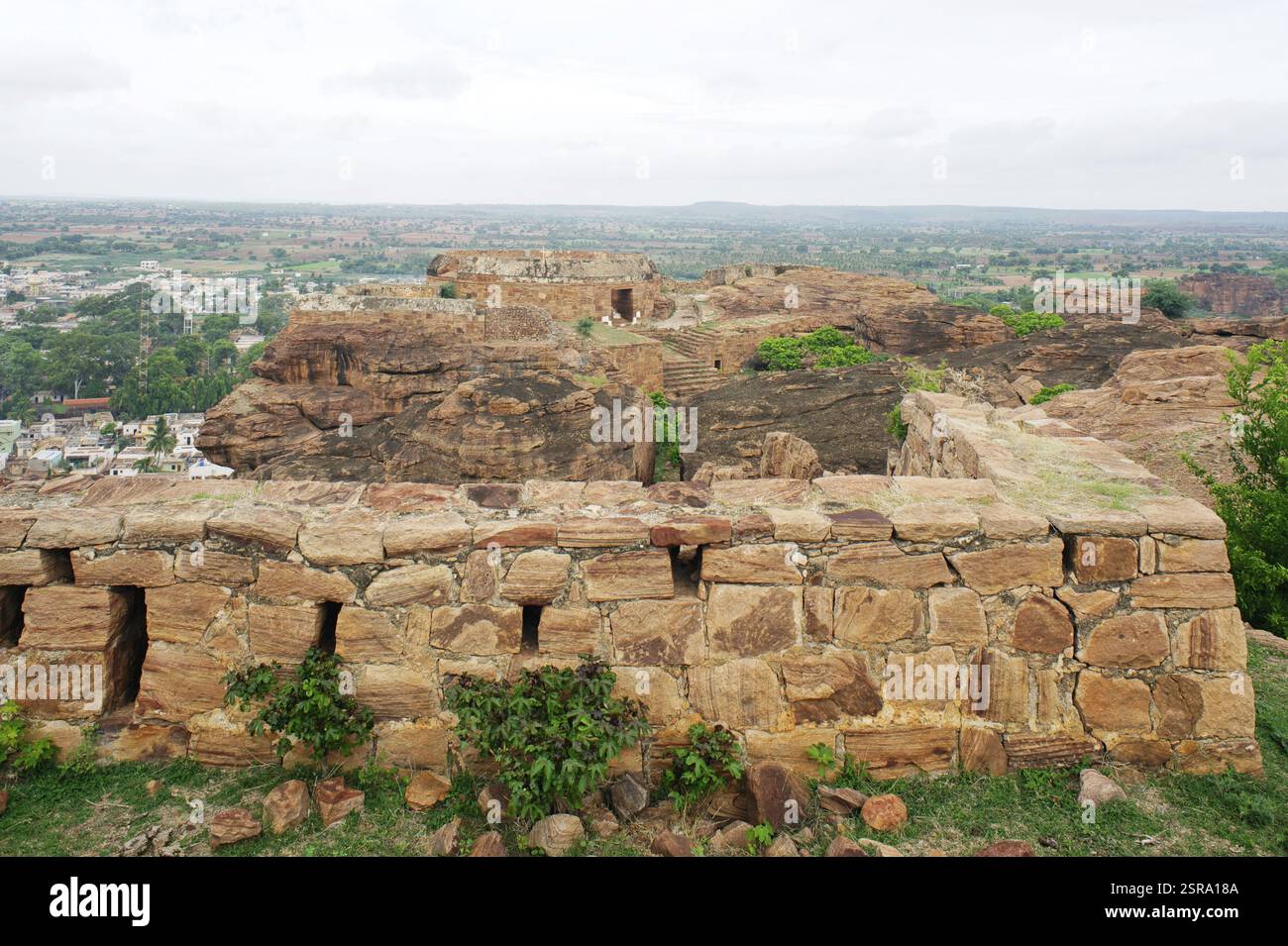 Heritage Badami fort, Badami, Karnataka, India, Asia Stock Photo - Alamy