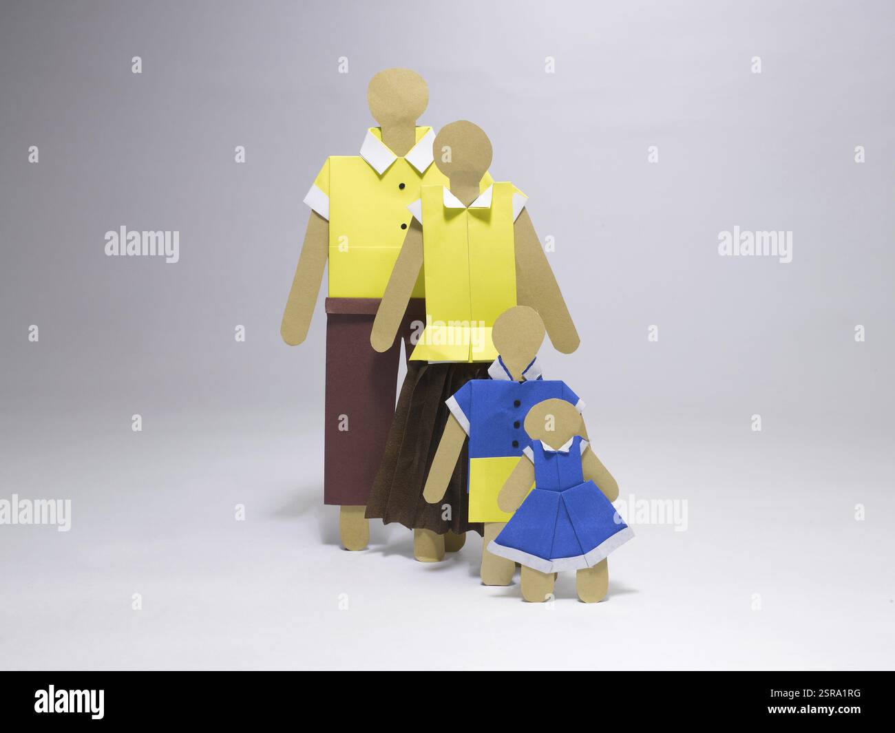Origami family icon India Asia Stock Photo - Alamy
