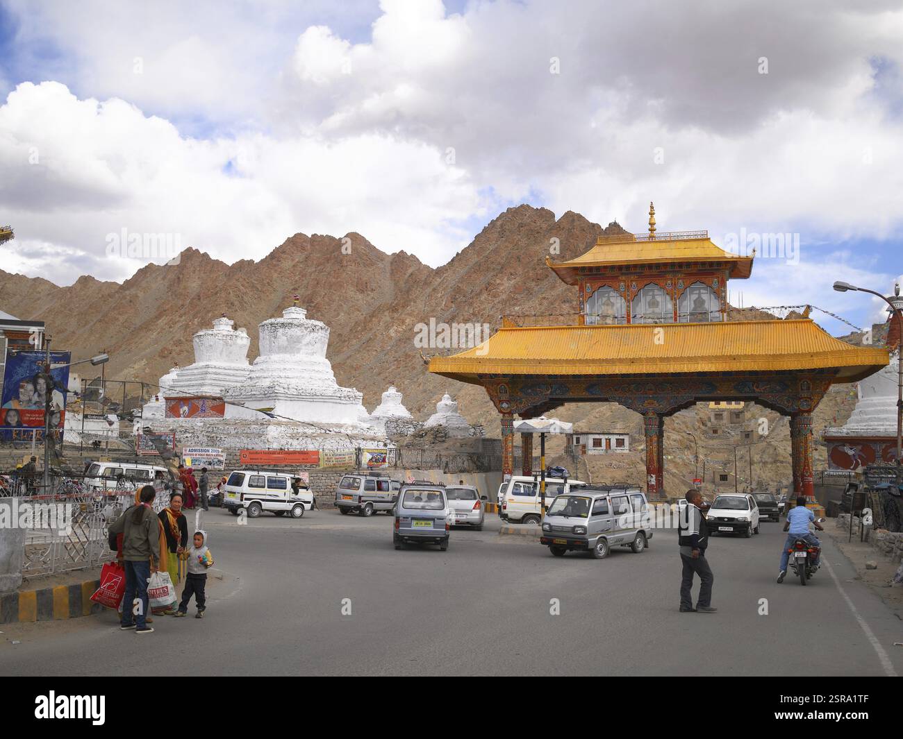 Town, Leh, Ladakh, Jammu and Kashmir, India, Asia Stock Photo - Alamy