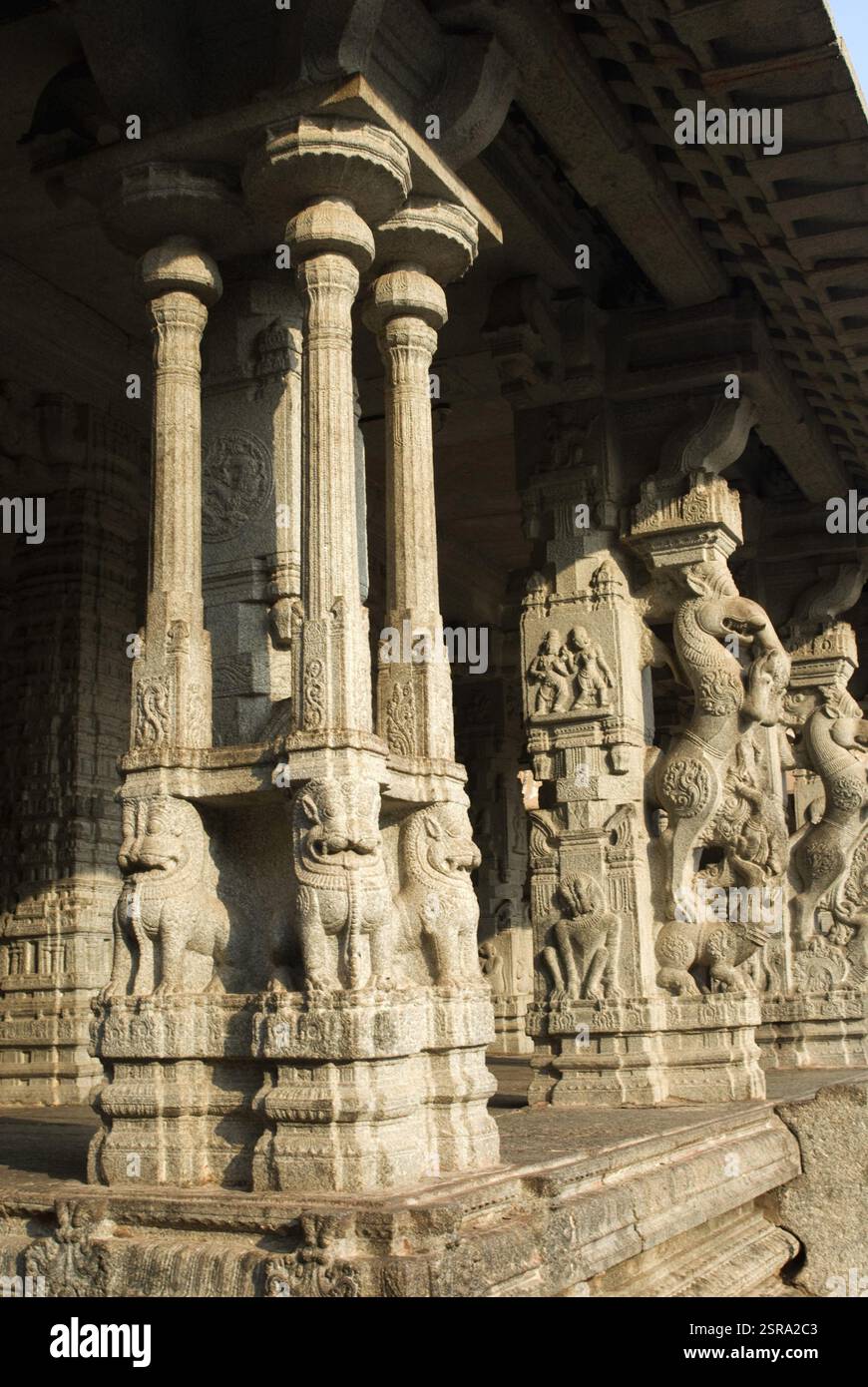 Musical pillars at Vittala temple, Hampi, Karnataka, India, Asia Stock ...