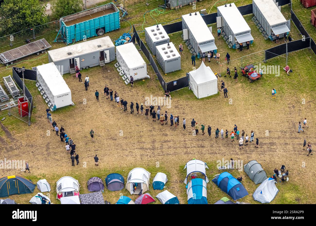 Aerial view, Ruhrpott-Rodeo 2024 music event, punk rock music festival ...