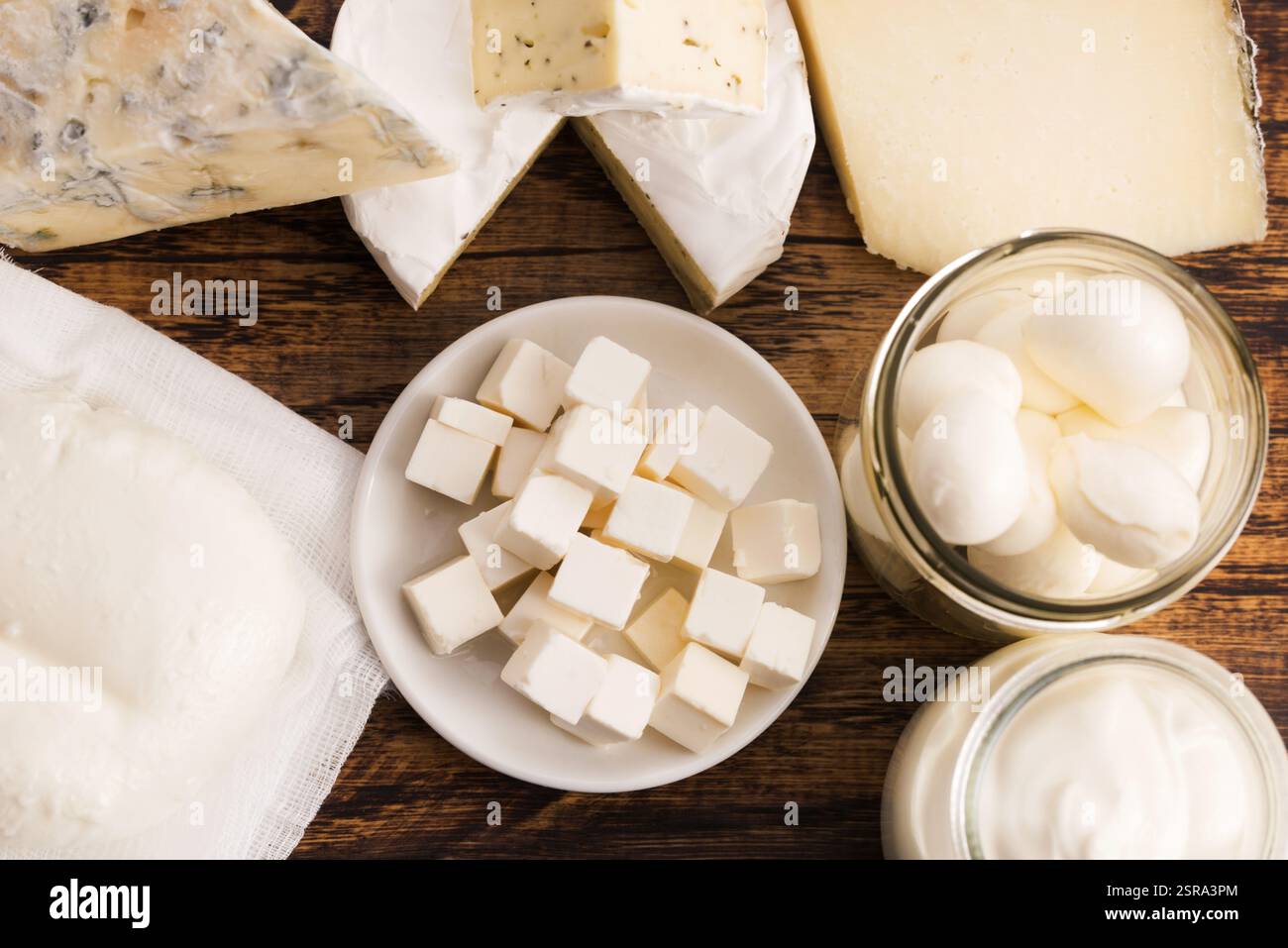 Different kinds of cheese Stock Photo - Alamy