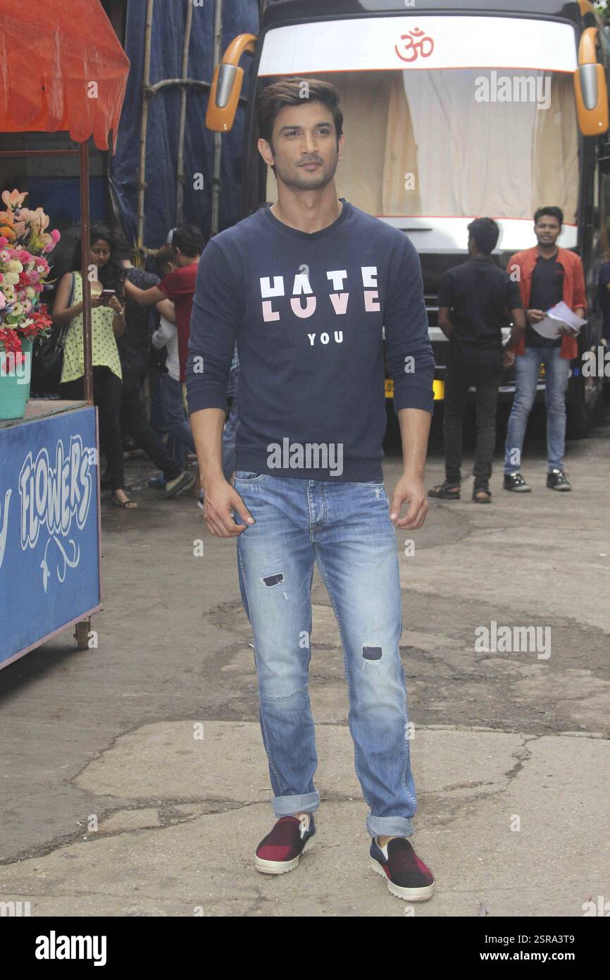 Bollywood actor Sushant Singh Rajput during the promotion of film M S ...