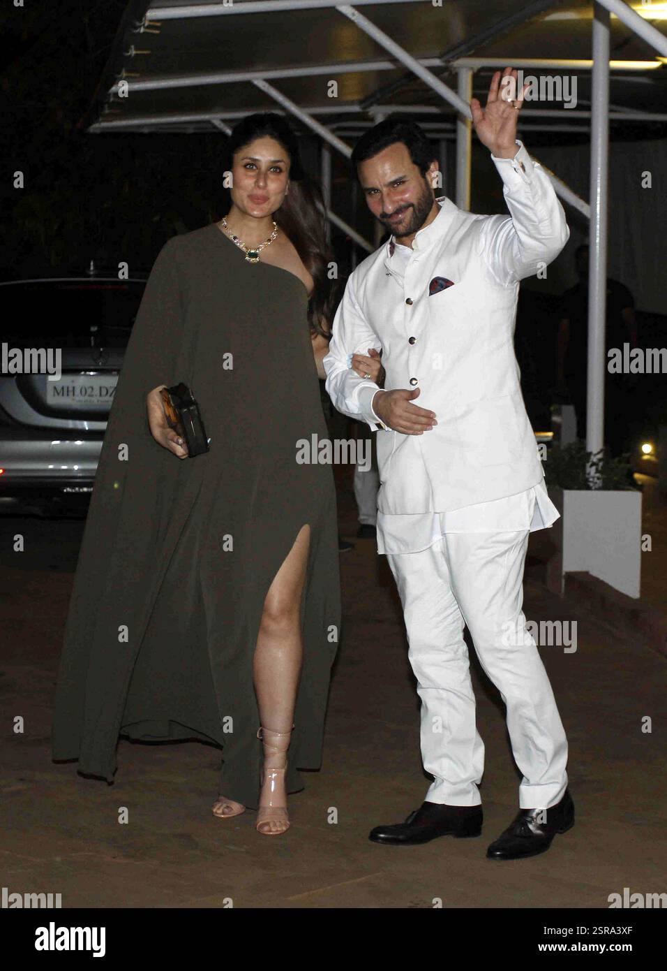 Bollywood actor Saif Ali Khan with his wife and actor Kareena Kapoor ...