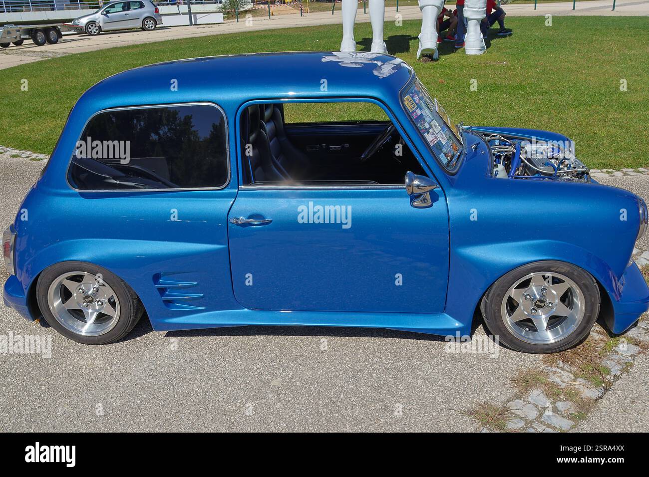 Restored and tuned mini cooper featuring wide body kit, custom wheels ...