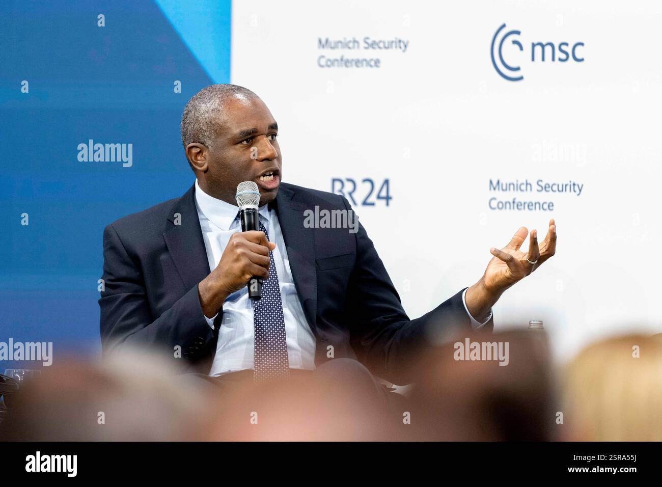 Munich, Bavaria, Germany. 15th Feb, 2025. DAVID LAMMY, Secretary of ...