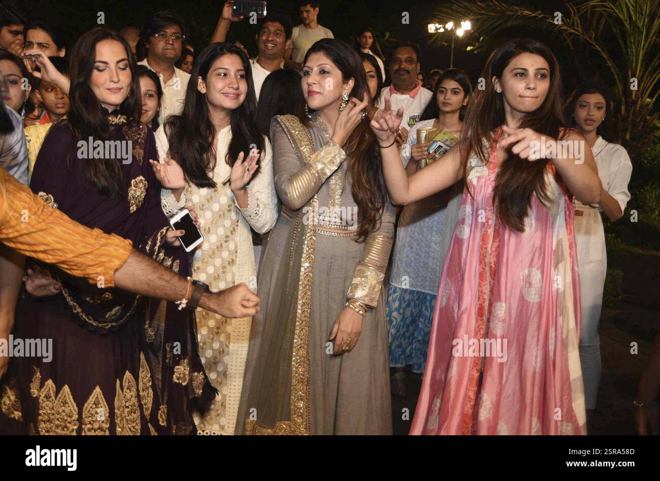 Bollywood actors Elli Avram and Daisy Shah participates in a procession ...