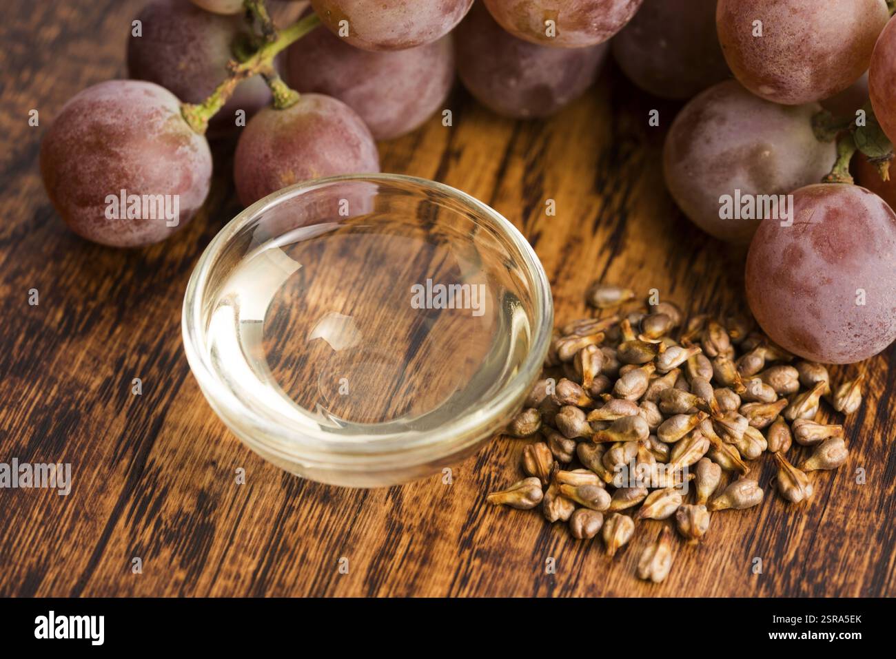 Grape seed oil Stock Photo - Alamy