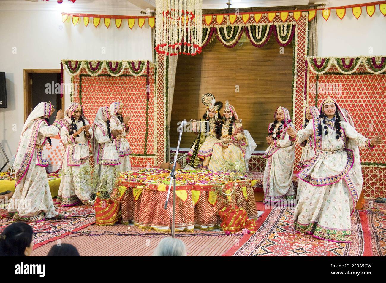 Couple dress up like radha krishna, mathura, uttar pradesh, india, asia Stock Photo - Alamy