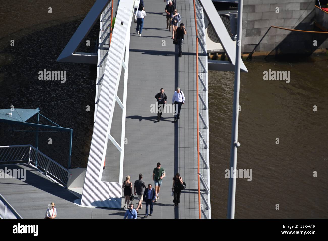 Seafarers Bridge over the Yarra River Melbourne Australia Stock Photo ...