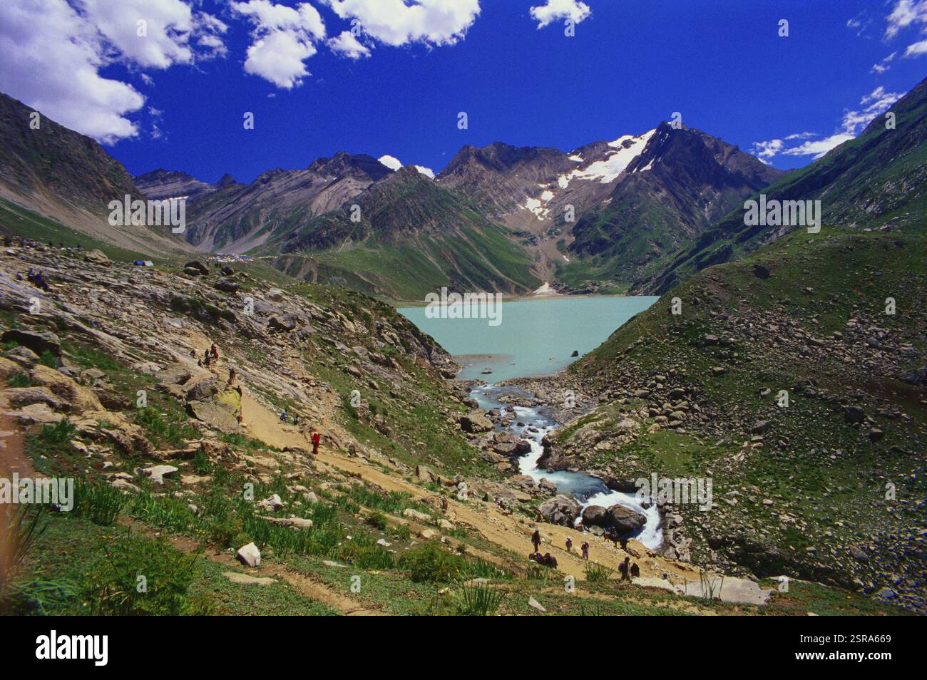 Sheshnag lake, Amarnath Yatra Trek, Jammu and Kashmir, India, Asia ...