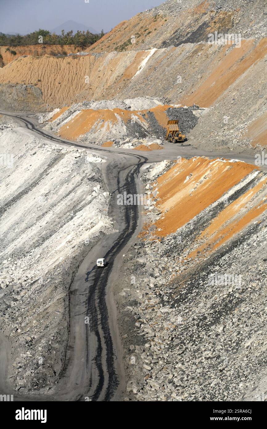 Overview of Coal mine in Jharkhand, India, Asia Stock Photo - Alamy
