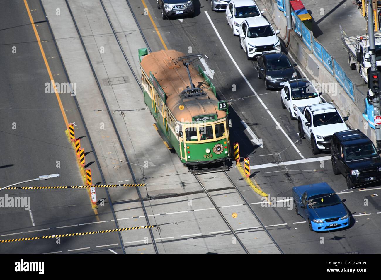 public transport Victoria, Melbourne tramway network Stock Photo - Alamy