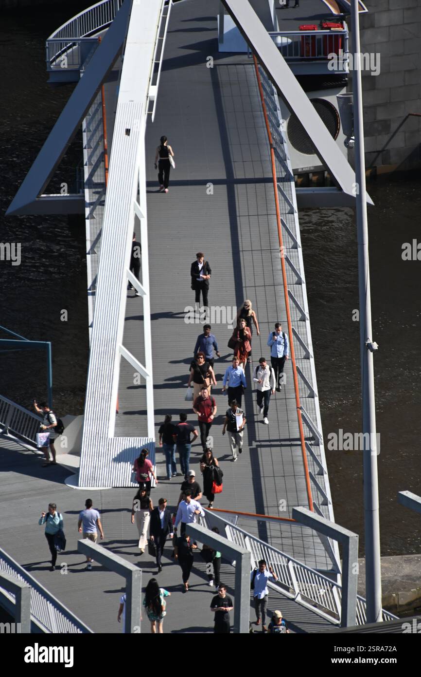 Seafarers Bridge over the Yarra River Melbourne Australia Stock Photo ...
