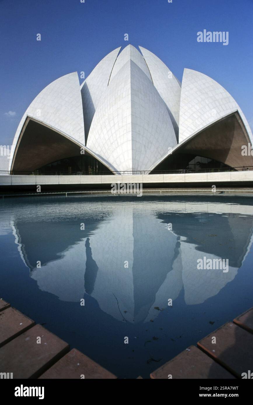 Bahai Lotus Temple, Delhi, India, Asia Stock Photo - Alamy