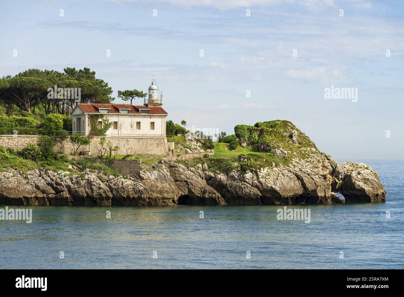 Lighthouse in Santander Stock Photo - Alamy