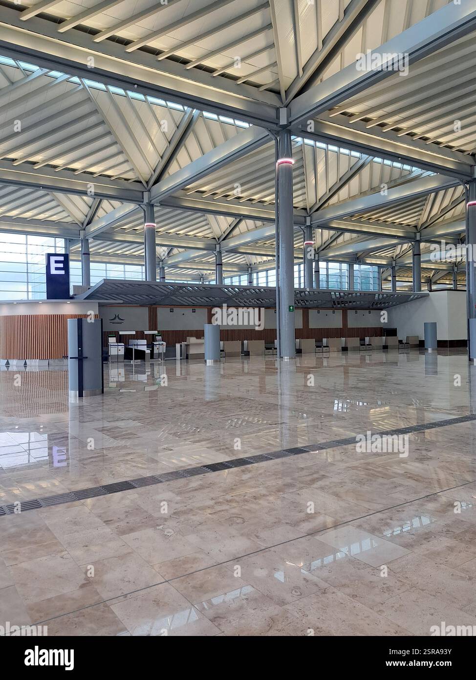 Zumpango, Edomex, Mexico - Jul 28 2023: Interior of the Felipe Angeles ...