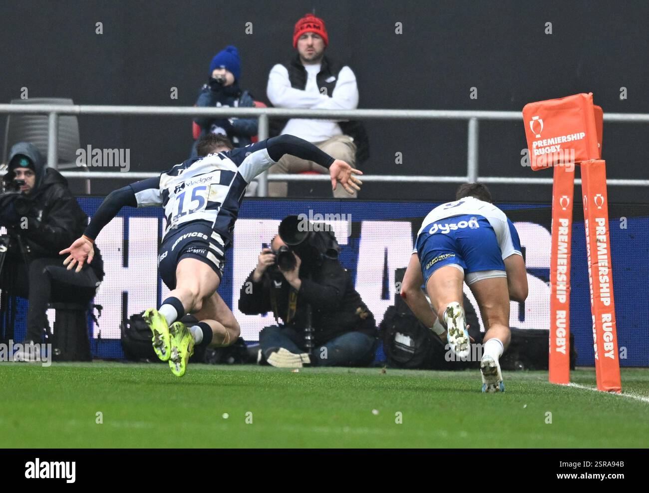 Ashton Gate, Bristol, UK. 15th Feb, 2025. Gallagher Premiership Rugby ...