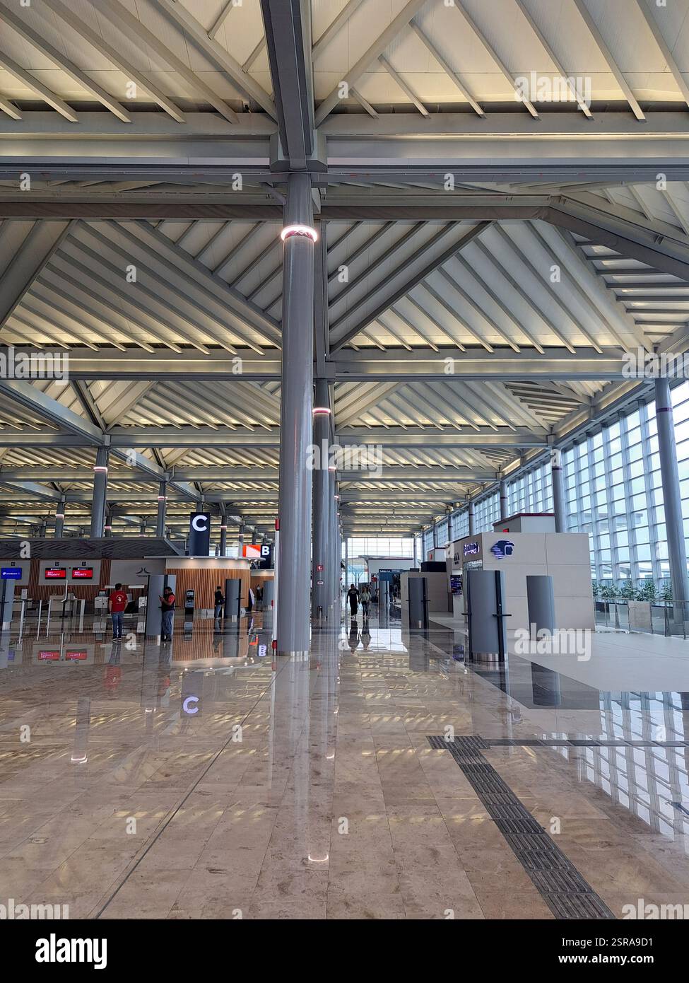 Zumpango, Edomex, Mexico - Jul 28 2023: Interior of the Felipe Angeles ...