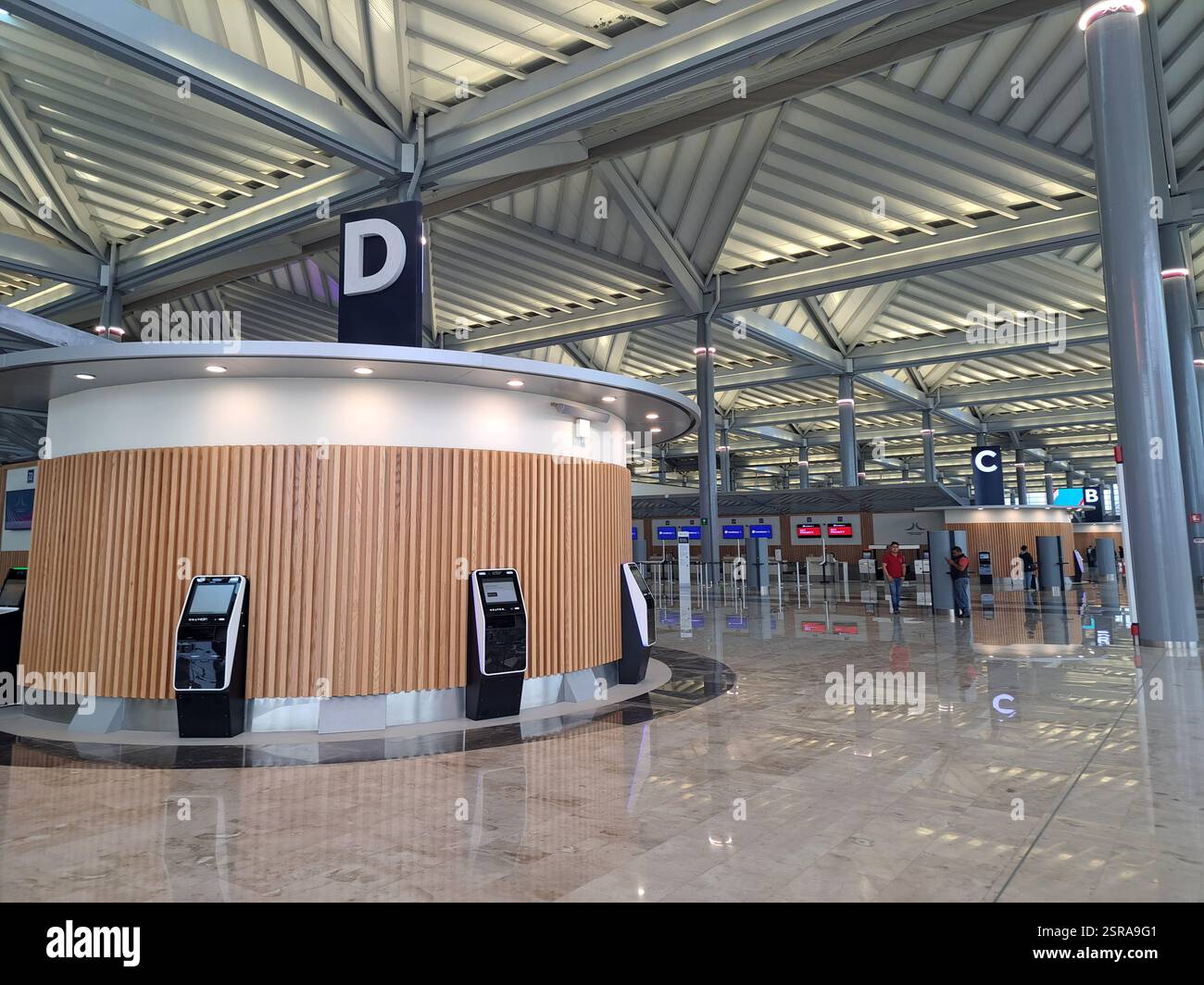 Zumpango, Edomex, Mexico - Jul 28 2023: Interior of the Felipe Angeles ...