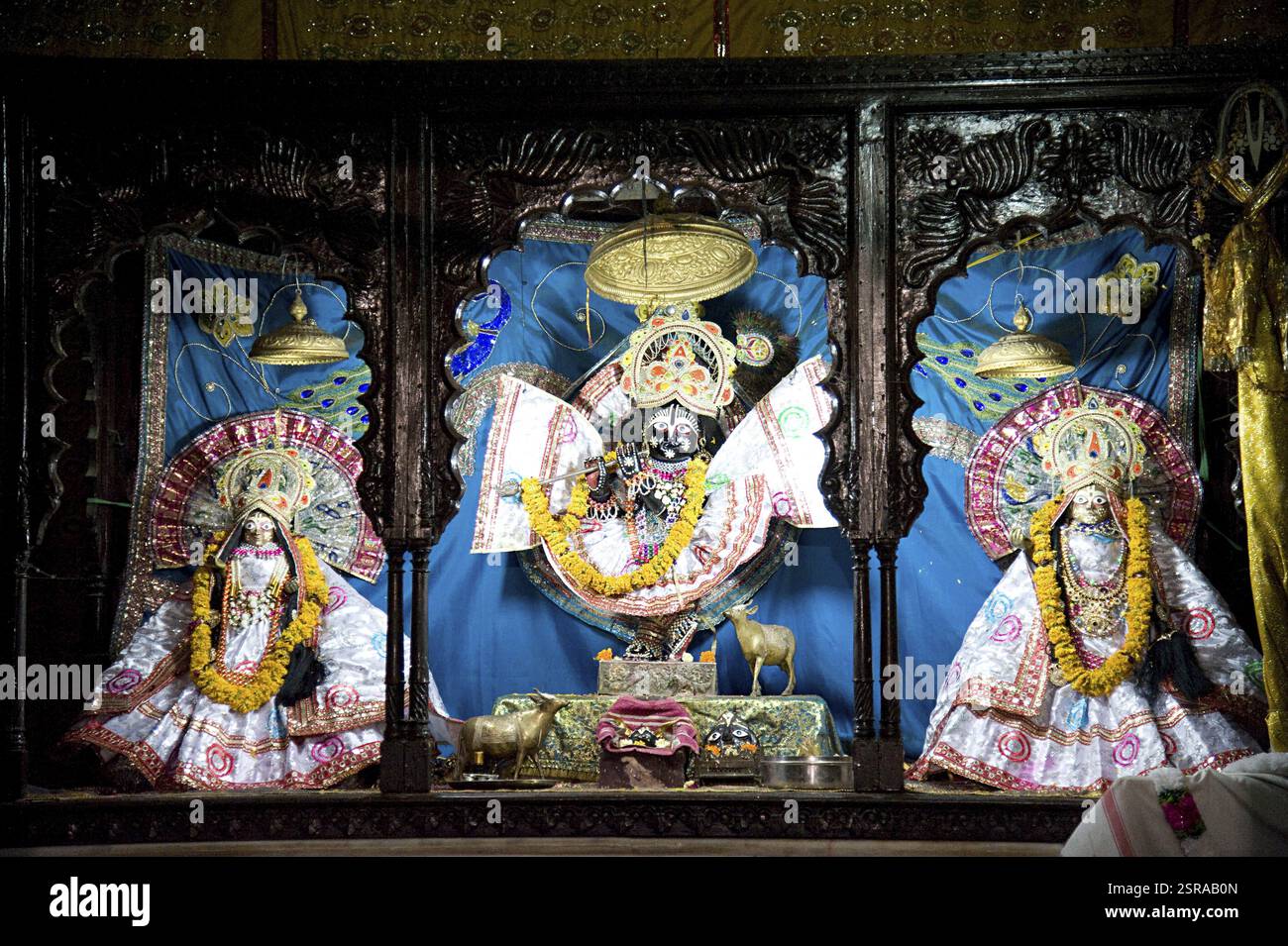 Statue radha gopinath ji temple, vrindavan, uttar pradesh, india, asia ...