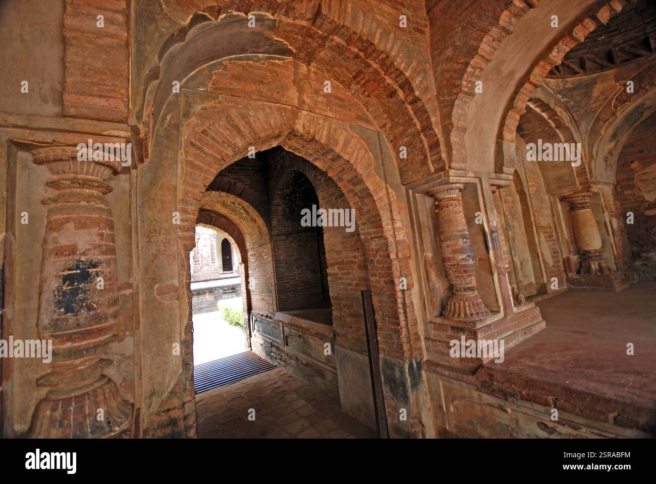 Gateway of Radhashyam temple in 1758 made of burnt clay bricks ...