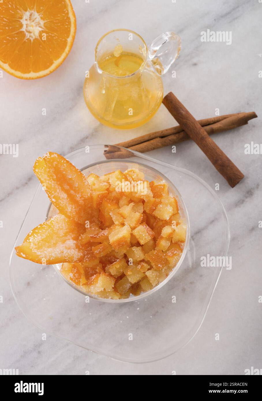 Home-made orange syrup Stock Photo - Alamy