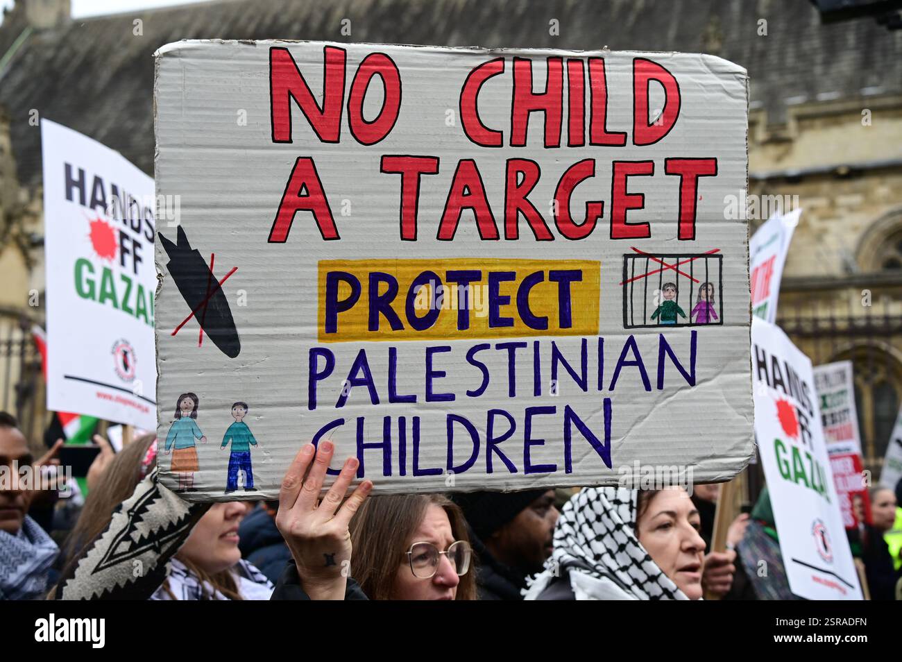 LONDON, UK. 15th Feb, 2025. Thousands assembled at the Whitehall ...