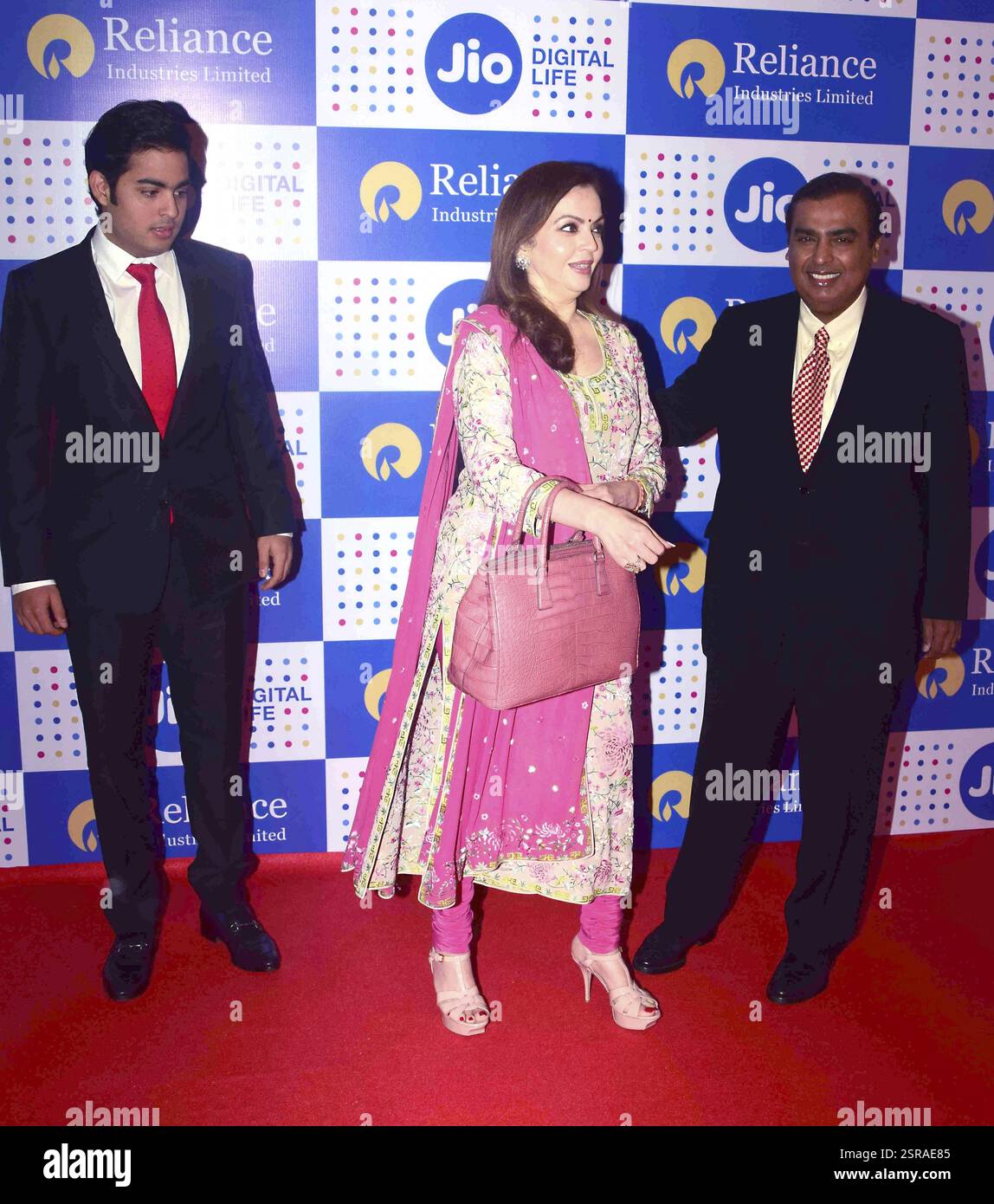 Reliance Industries Limited Chairman Mukesh Ambani Nita Ambani Akash Ambani Annual General ...